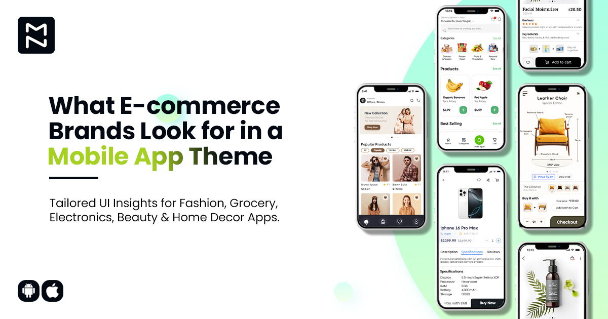 Best Mobile App Theme for E-commerce Brand: Industry Guide