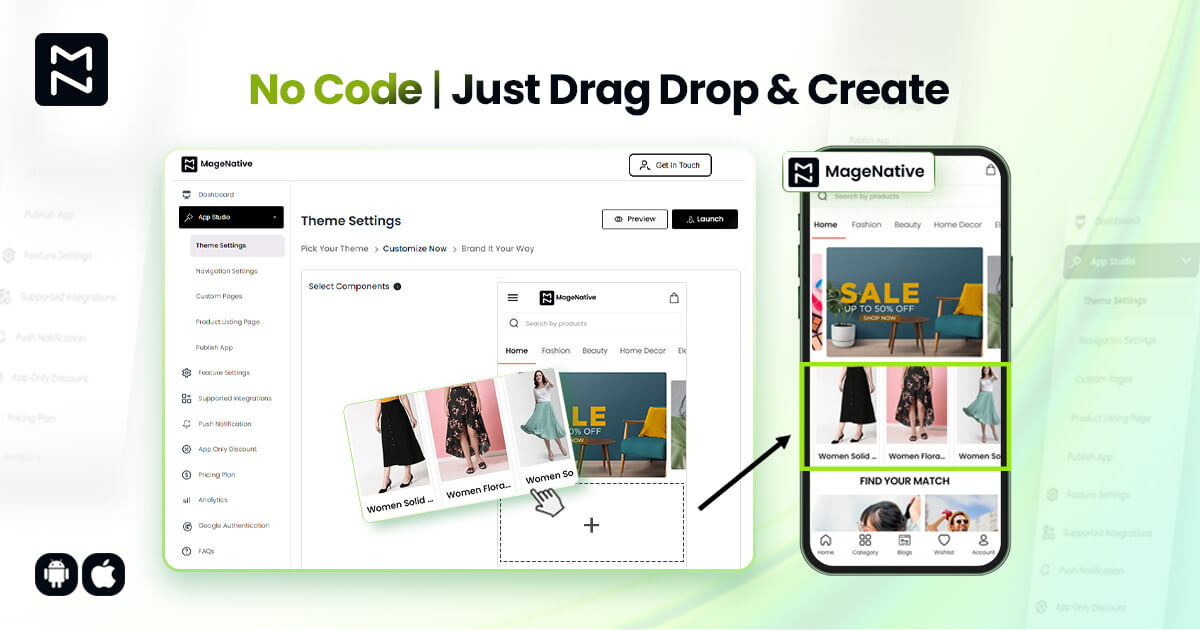 Build Mobile Apps Fast with Drag and Drop Builder